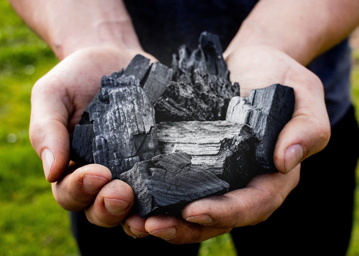 Olis Kohle Schweizer Holzkohle sorgfältig geköhlert